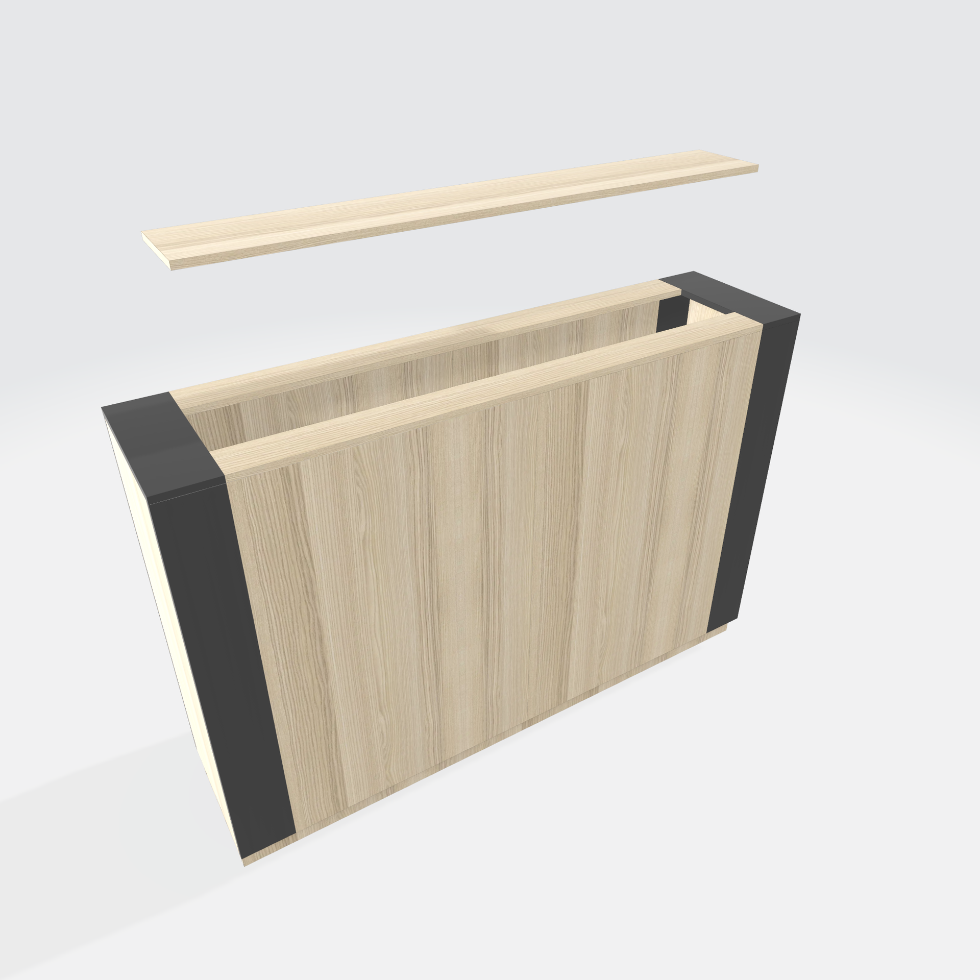 Meuble TV pour système de levage escamotable - 1,80 m